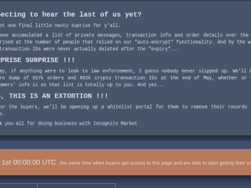 Incognito Market Exit Scam: Pharoah’s Extortion Plan - Cybernoz ...
